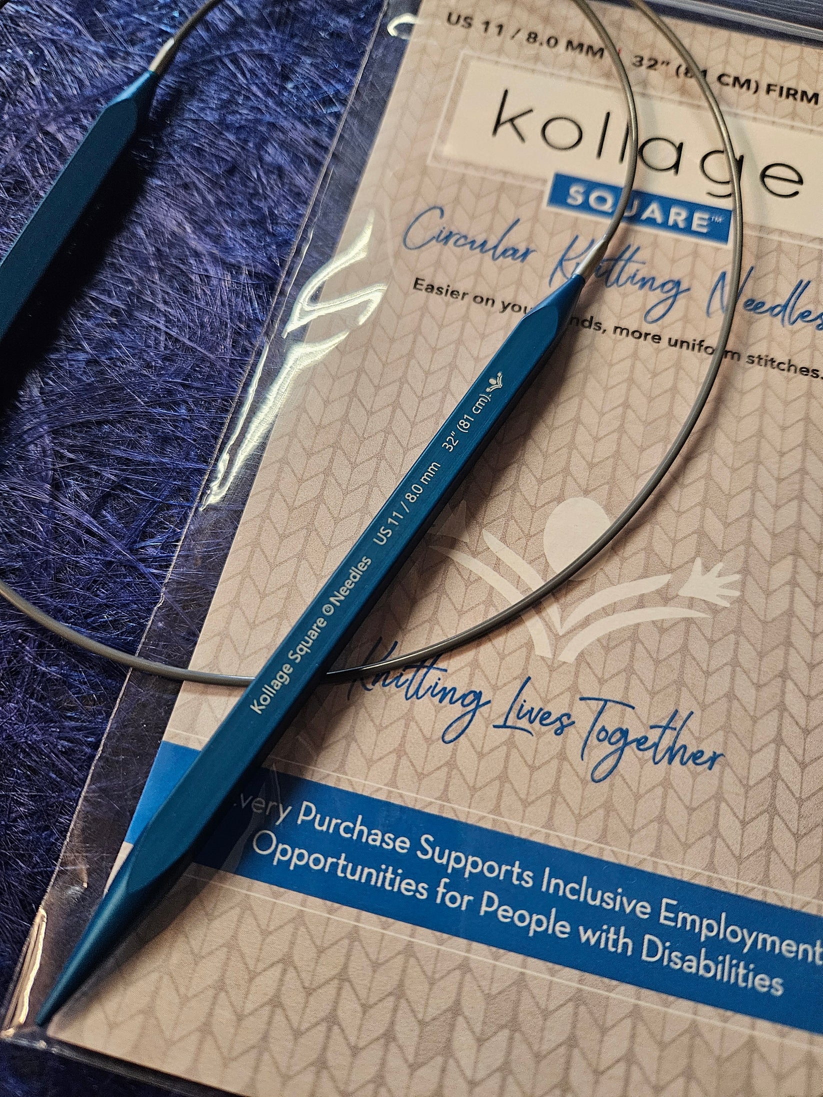 Circular needle - Blue Needles – Kollage SQUARE Needles Store