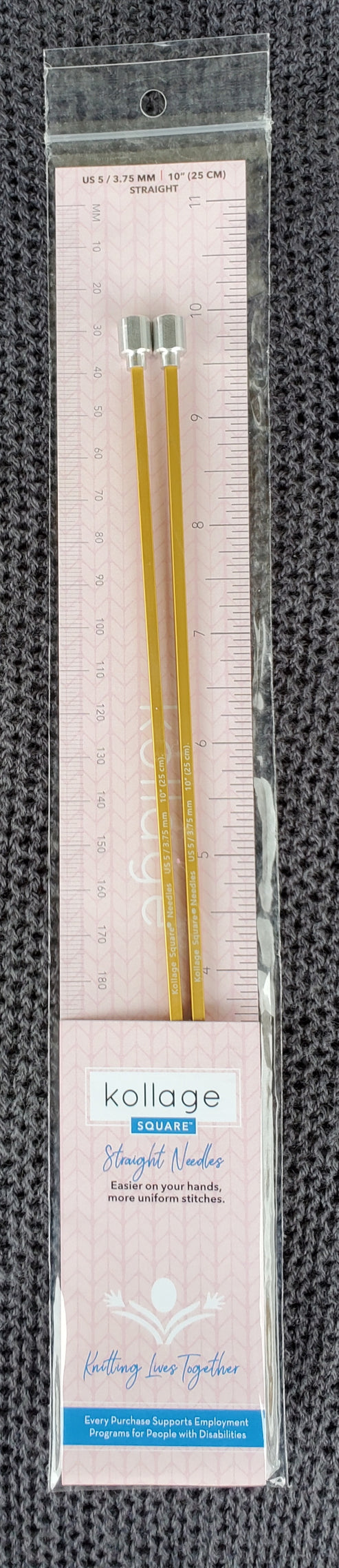 Straight Needle - GOLD or BLUE – Kollage SQUARE Needles Store